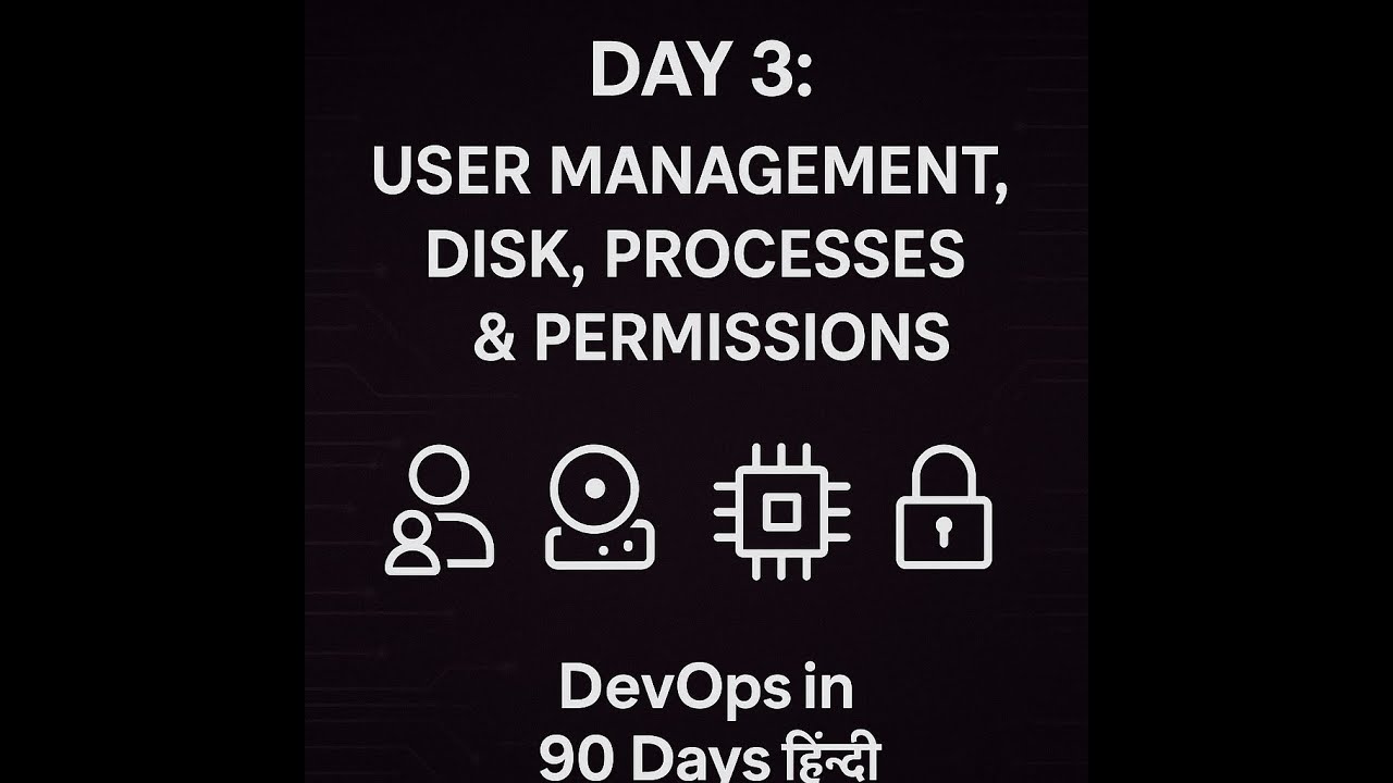 Day 3: Linux User Management, Disk Handling, Process Control & Scheduling | DevOps in 90 Days ...