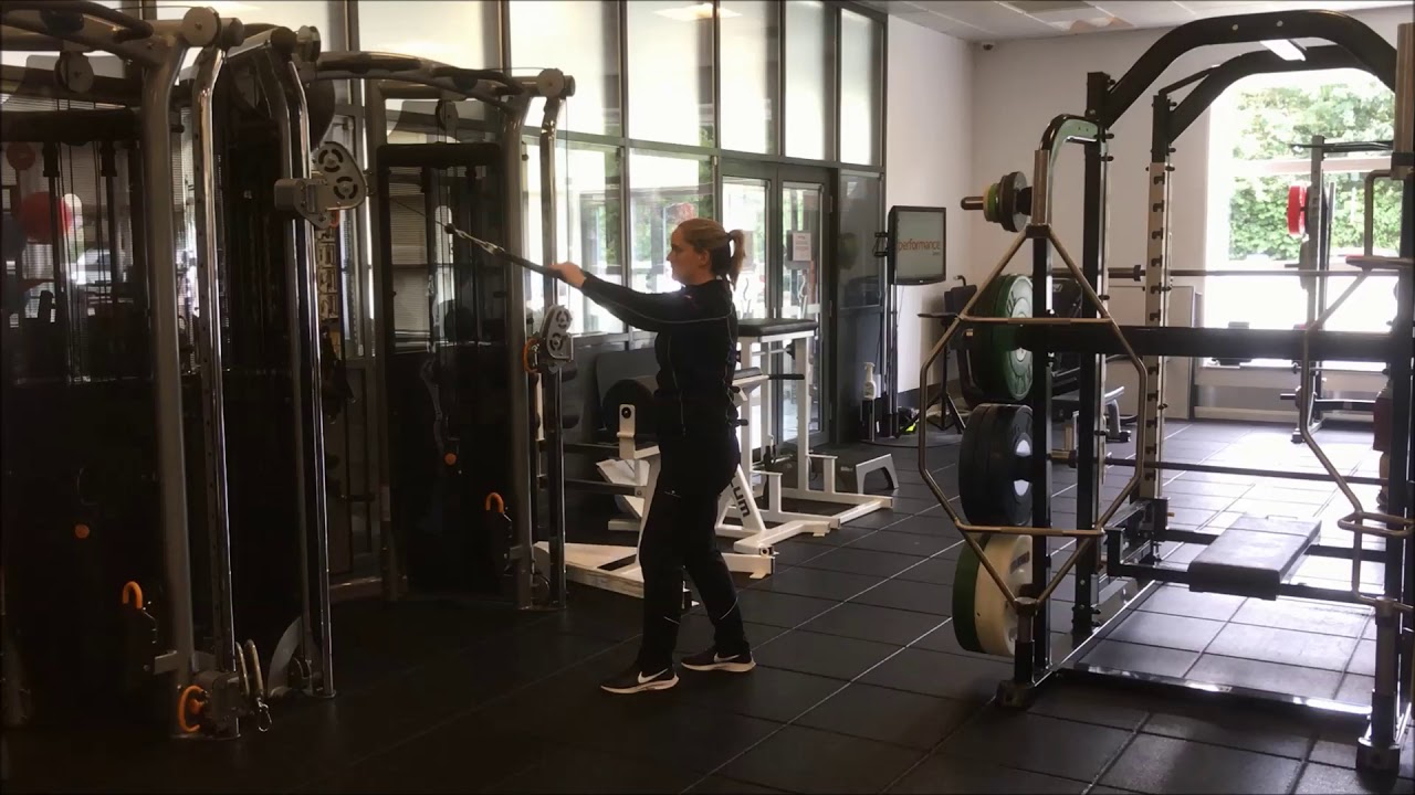 Cable Facepull to Overhead Press - YouTube