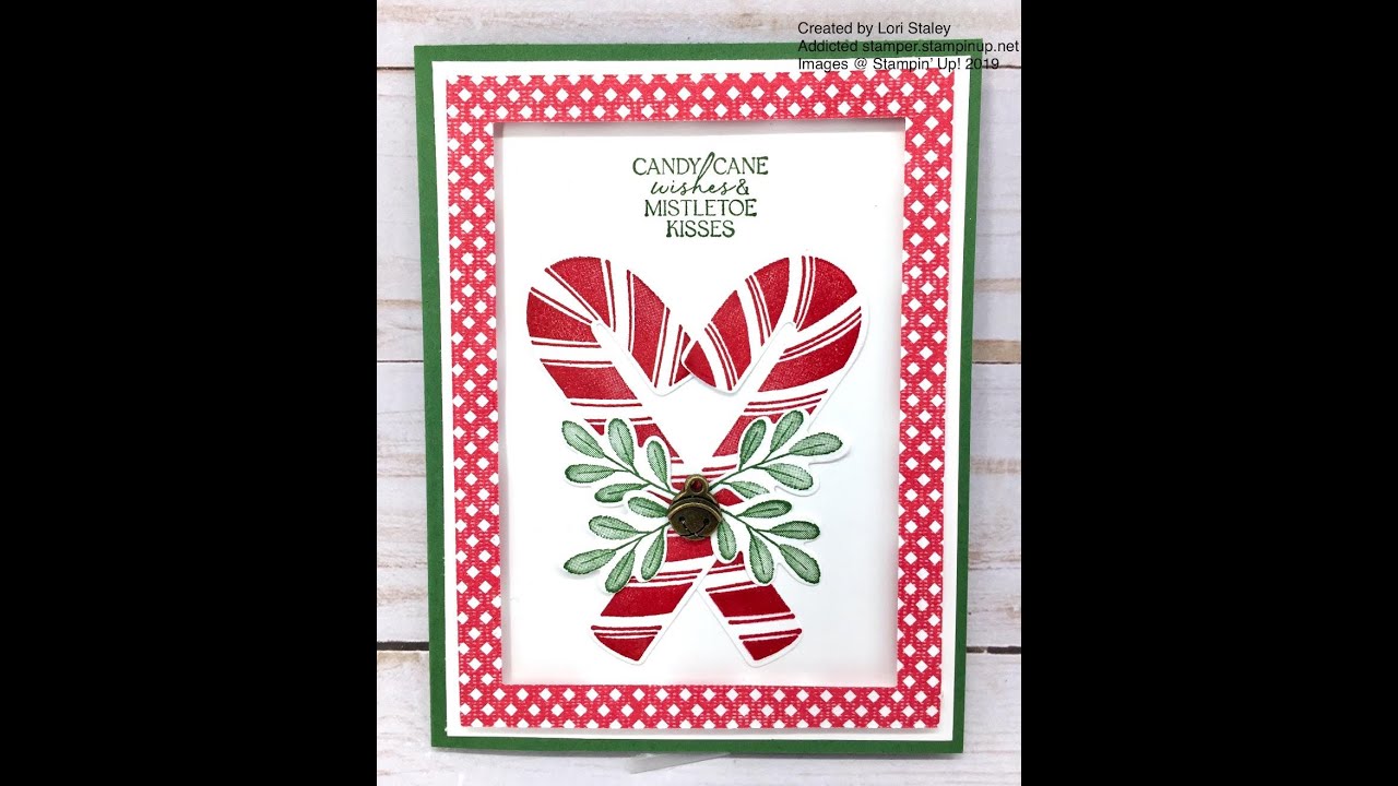 Sweet Candy Cane Cards with a fun Embossing Technique -Facebook Replay ...
