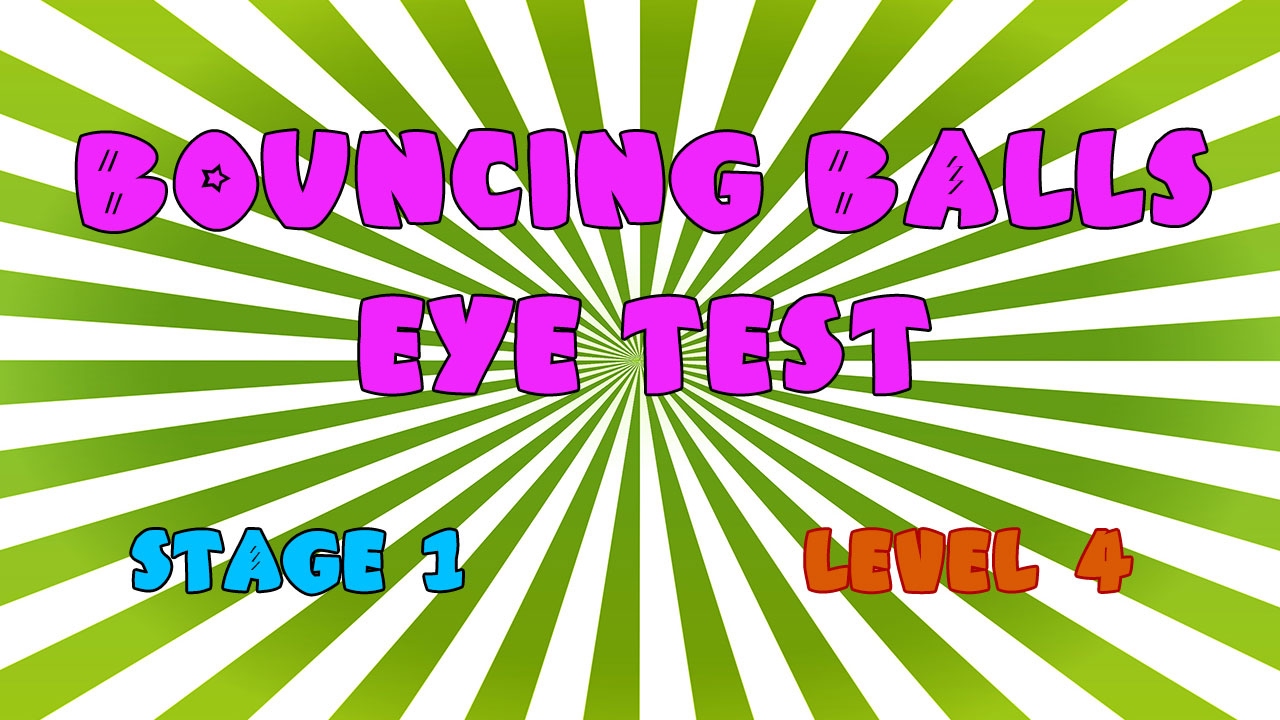 Bouncing ball eye test game ... (stage 1).. (level 4) - YouTube