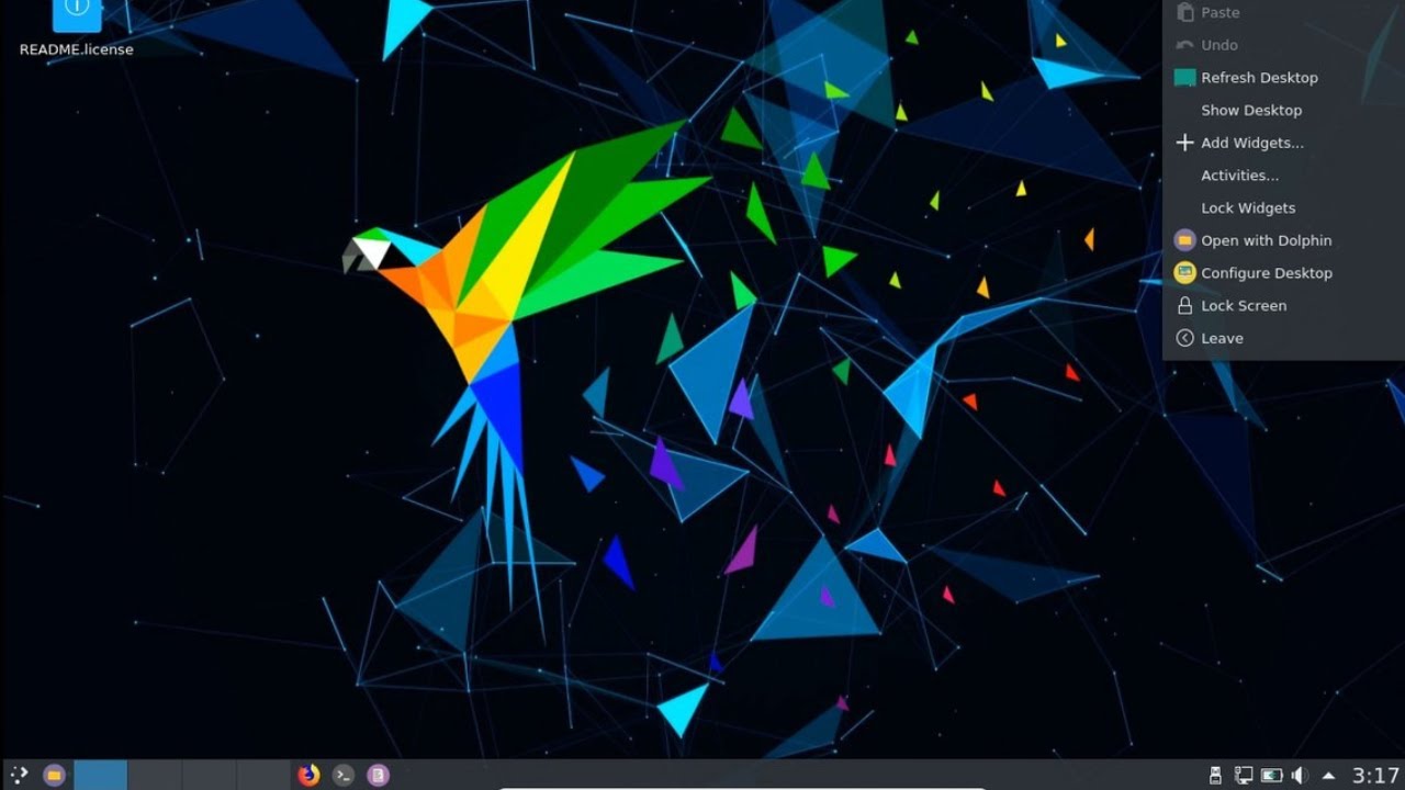How to show icons on desktop in Parrot OS - YouTube