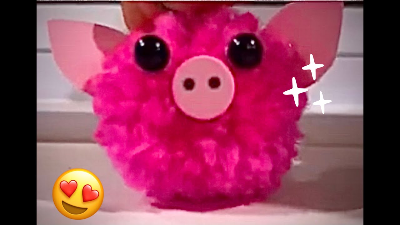 🐷SUPER CUTE MINI PIG POM-POM CRAFT USING A FORK🐷 - YouTube