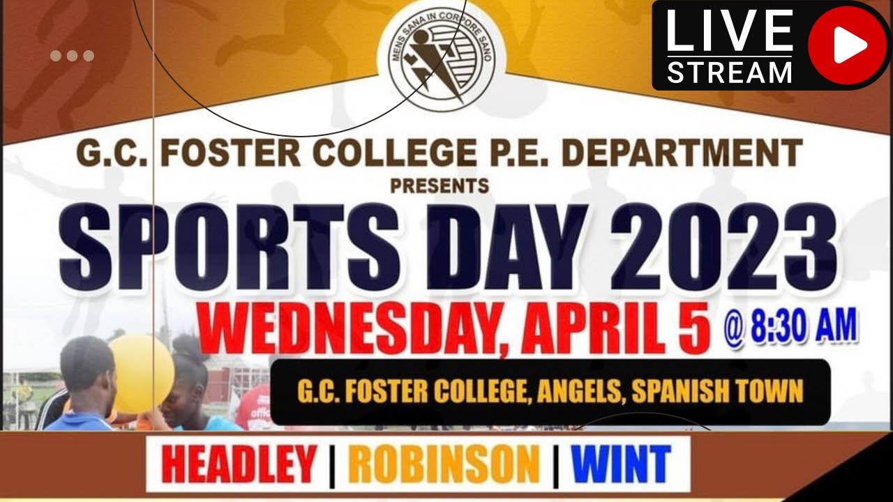 Live Stream| GC Foster College Of Physical Education & Sports | Sports ...