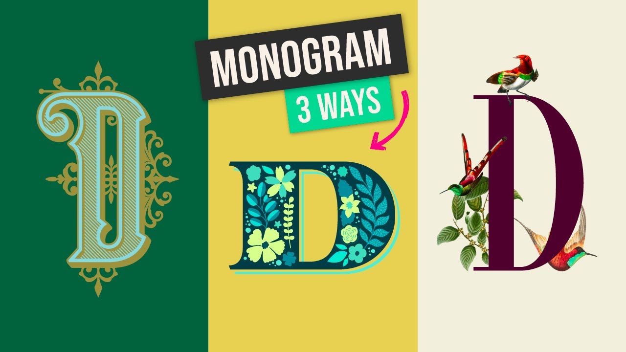 How To Make Personalized Monogram Designs For Etsy Products & More ...