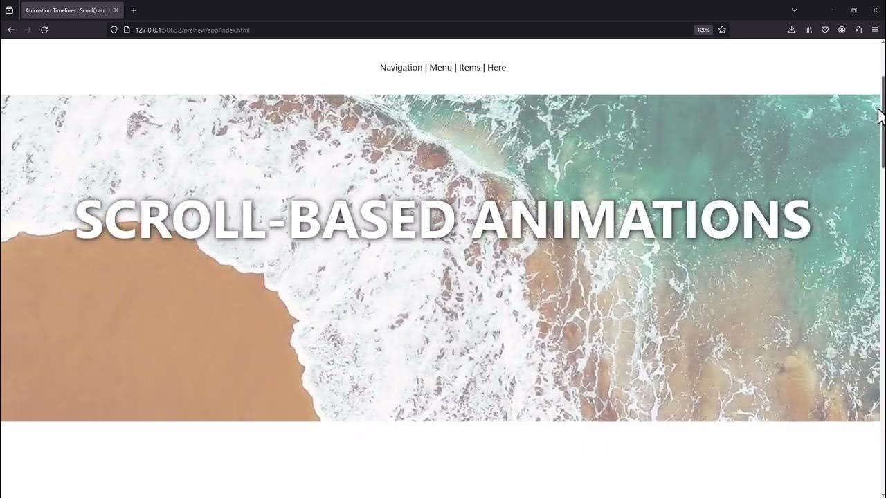 Animaton Timeline And Scroll Based Css Animations Youtube