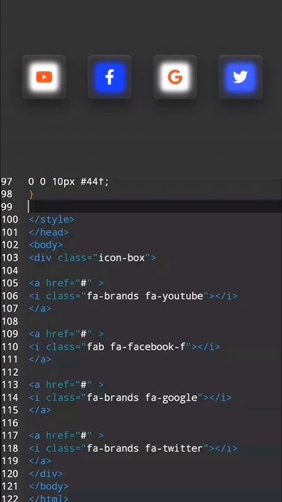 Social media icons hover effect css #shorts #cssicons - YouTube