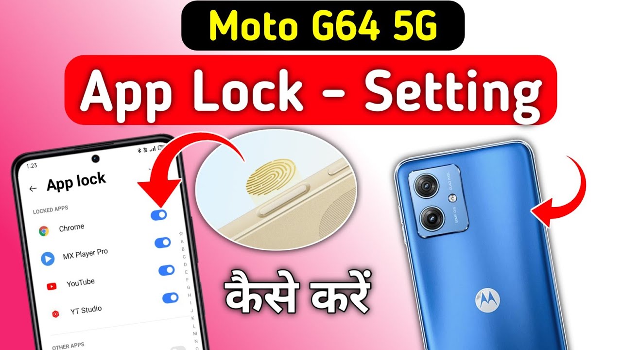 Moto G64 App Lock Setting , Moto G64 App Lock Kaise Kare/Moto G64 5g ...