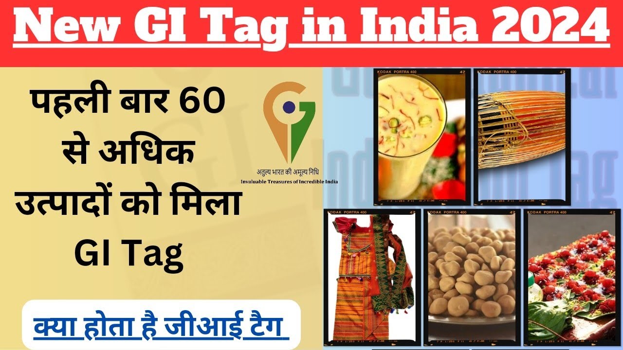 What is a GI Tag । New GI Tag in India 2024। भौगोलिक संकेतक ...