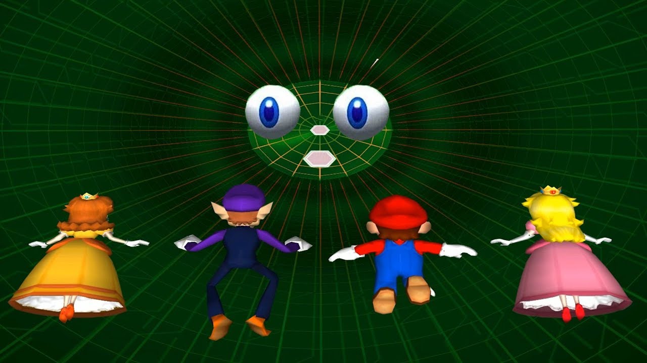 Mario Party 8 Minigames - Daisy Vs Waluigi Vs Mario Vs Peach ...