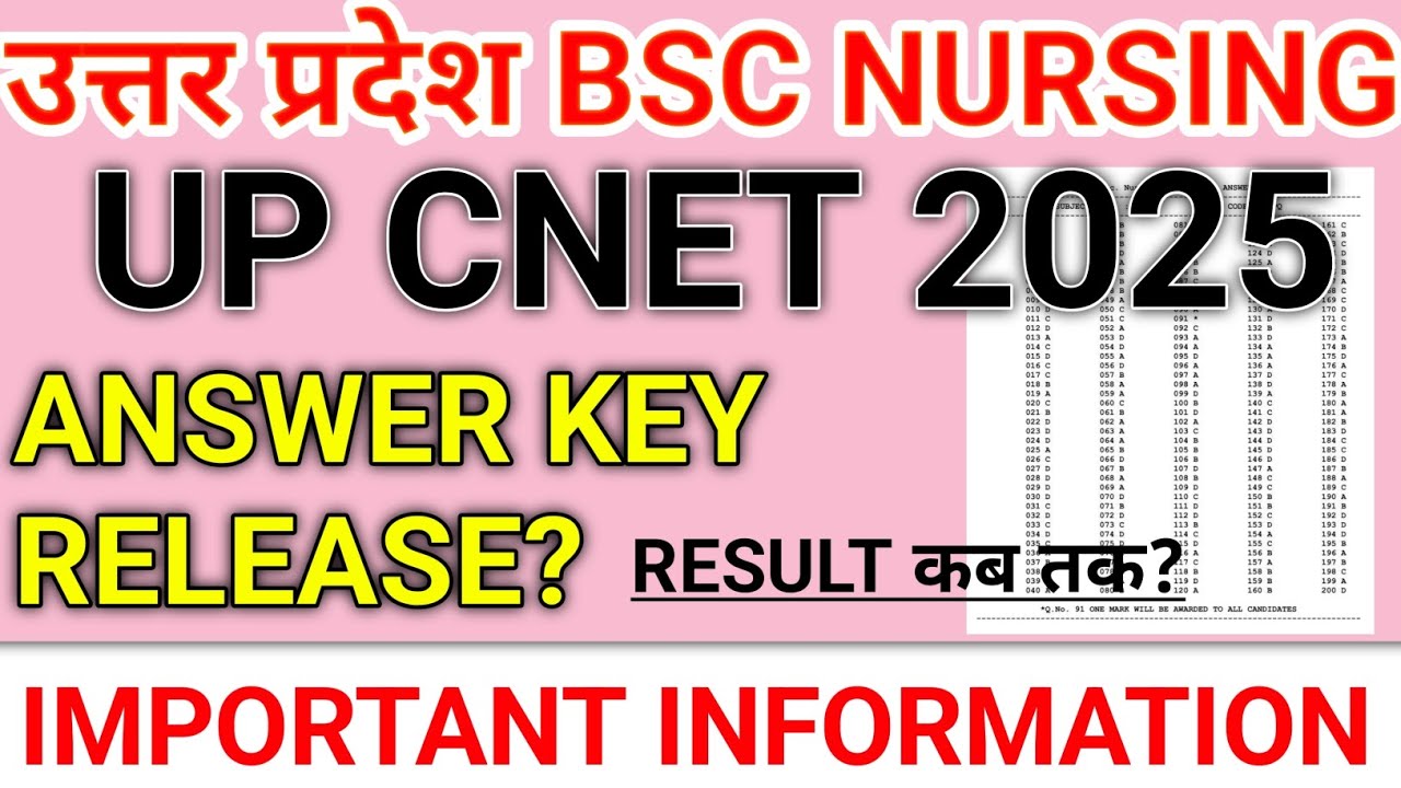 UP CNET ANSWER KEY 2025|UP CNET CUT OFF 2025|UP CNET RESULT 2025 ...