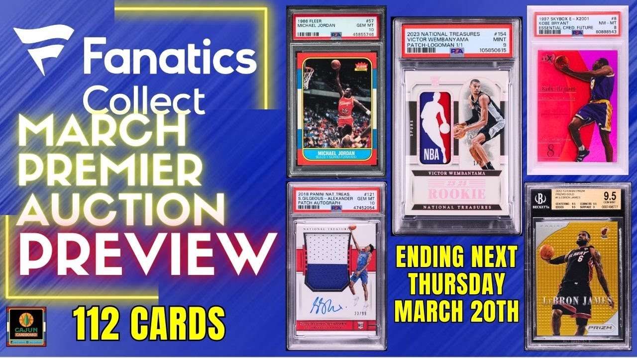 The Deepest Fanatics Premier Auction In History Ends Next Thursday ...