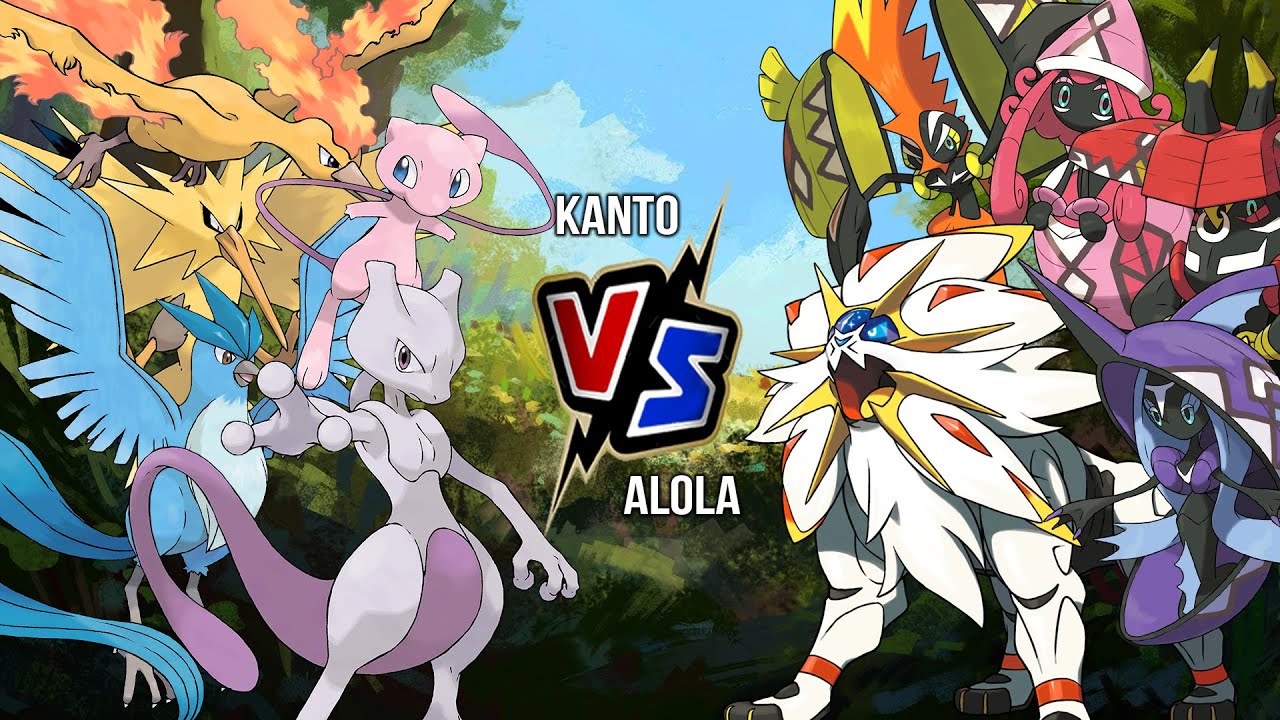 Pokémon Legendary Battle: Kanto Legendaries Vs Alola Legendaries (Sword ...