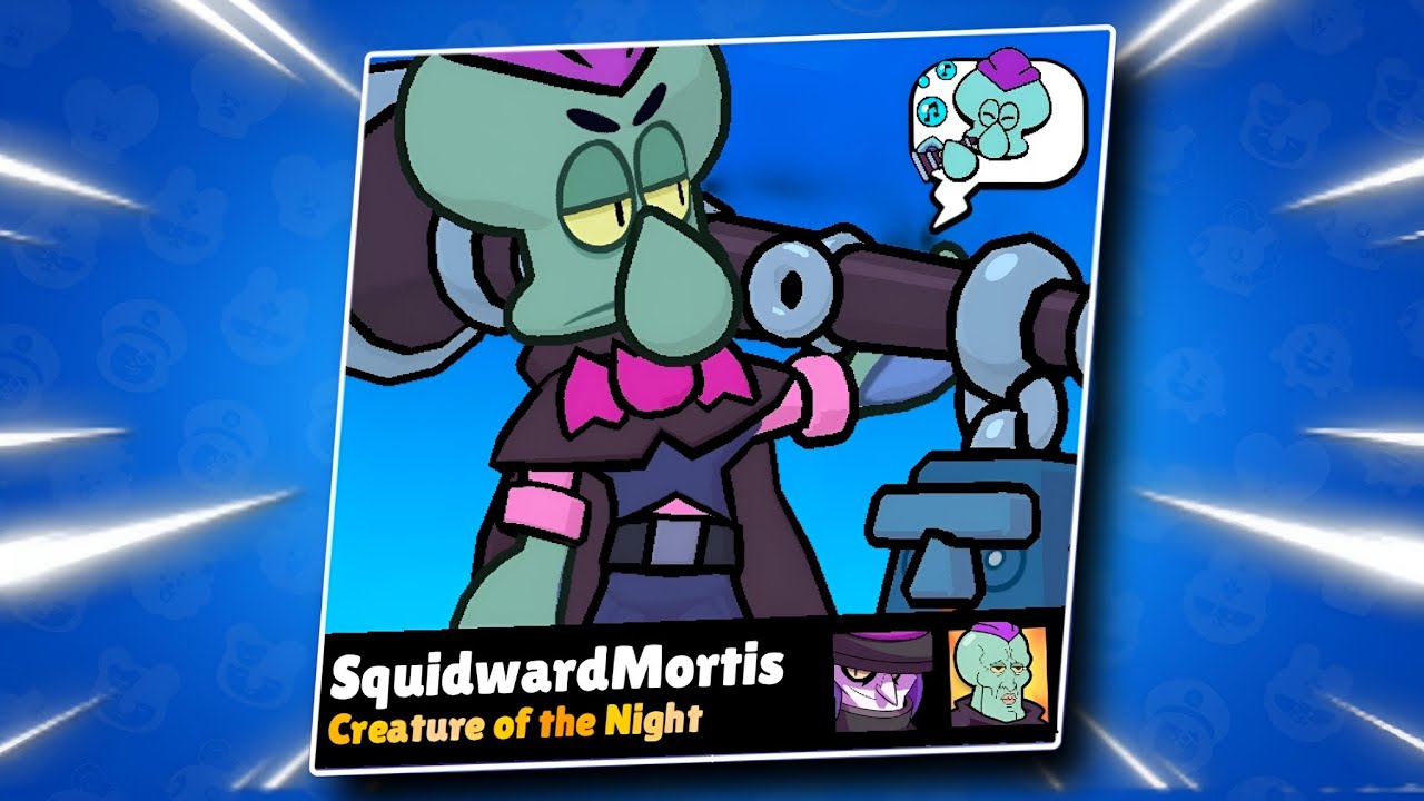 Squidward Mortis Skin + Price, Pins, Winning and Loosing Animation 🔥 ...
