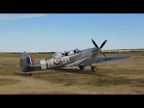 Supermarine Spitfire Start Up - YouTube