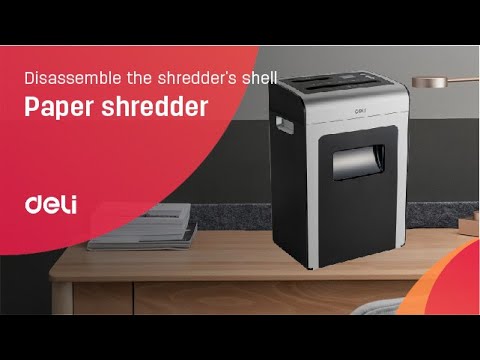How to disassemble the shredder's shell Deli Paper Shredder E9917 ...
