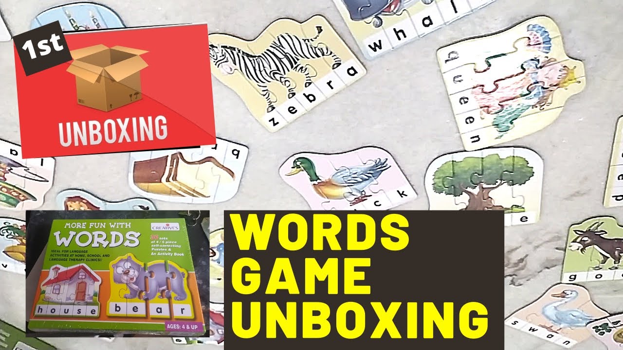 Word Puzzle Game Unboxing | Best Game for Kids | How To Play | Unboxing ...
