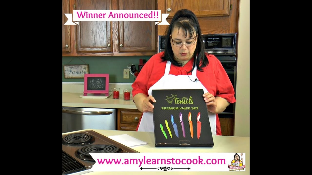 Yum Yum 6 Piece Knife Set Giveaway ~ WINNER ANNOUNCED!! - YouTube