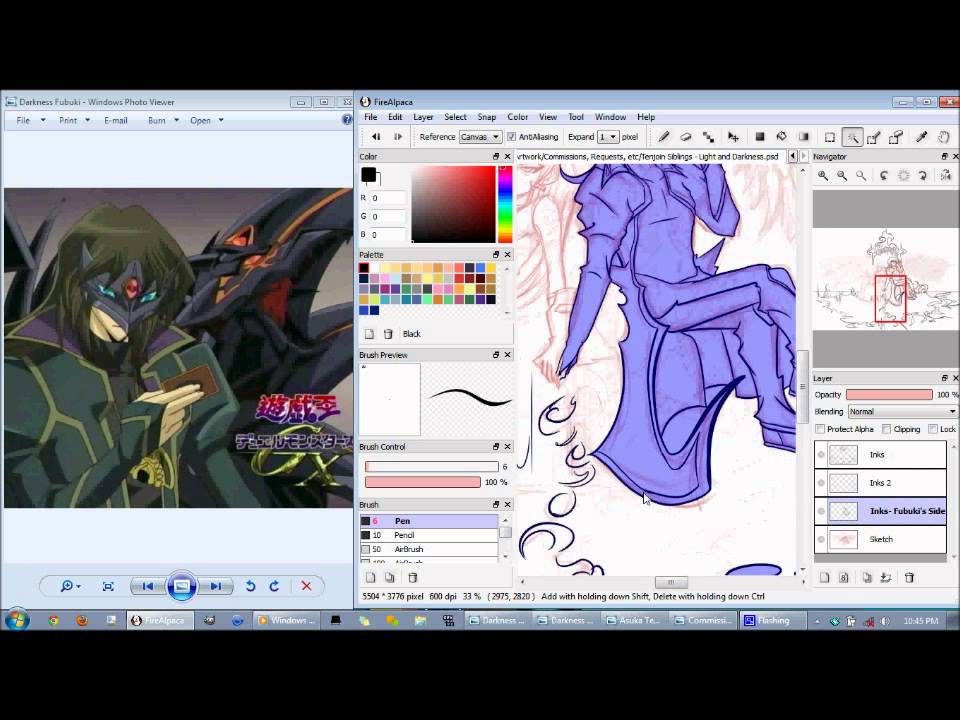 FireAlpaca Speedpaint - Light and Darkness Tenjoin - YouTube