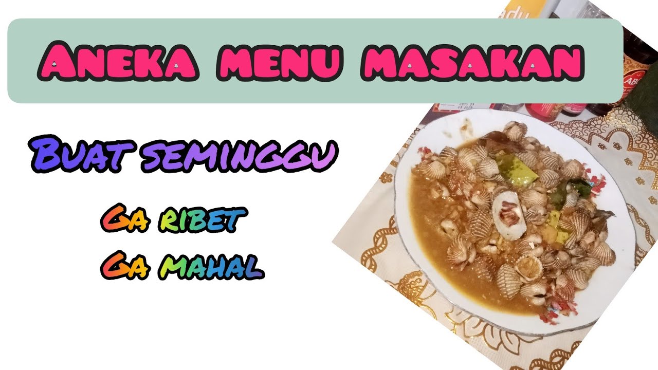 Menu Rumahan Selama seminggu 🤩 Easy Simply Cooking🤤 - YouTube