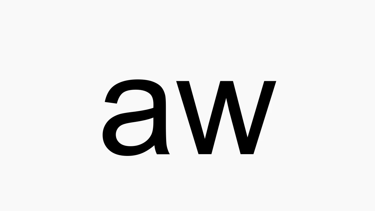 How to pronounce aw - YouTube