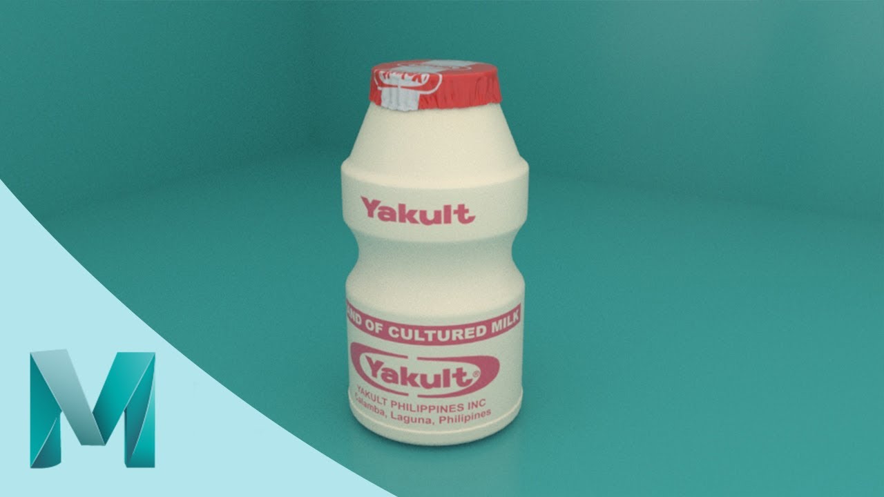 Product 3D Modeling (Yakult) Tutorial using Maya 2020 - YouTube