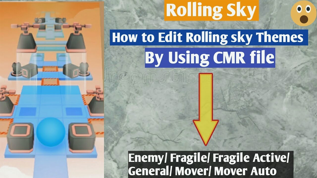 How to change themes of rolling sky by using(CMR) file? - YouTube