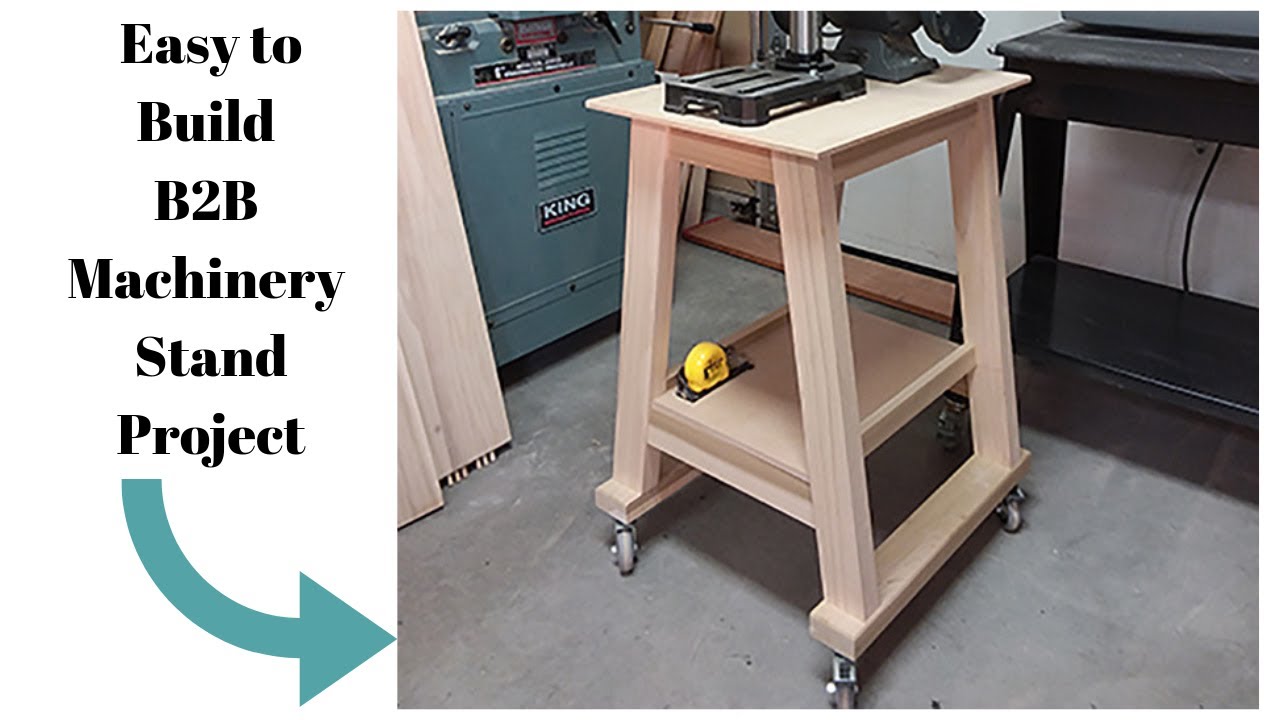Easy to Build Angled Machinery Stand with 100% Dowelmax Joints | Back ...