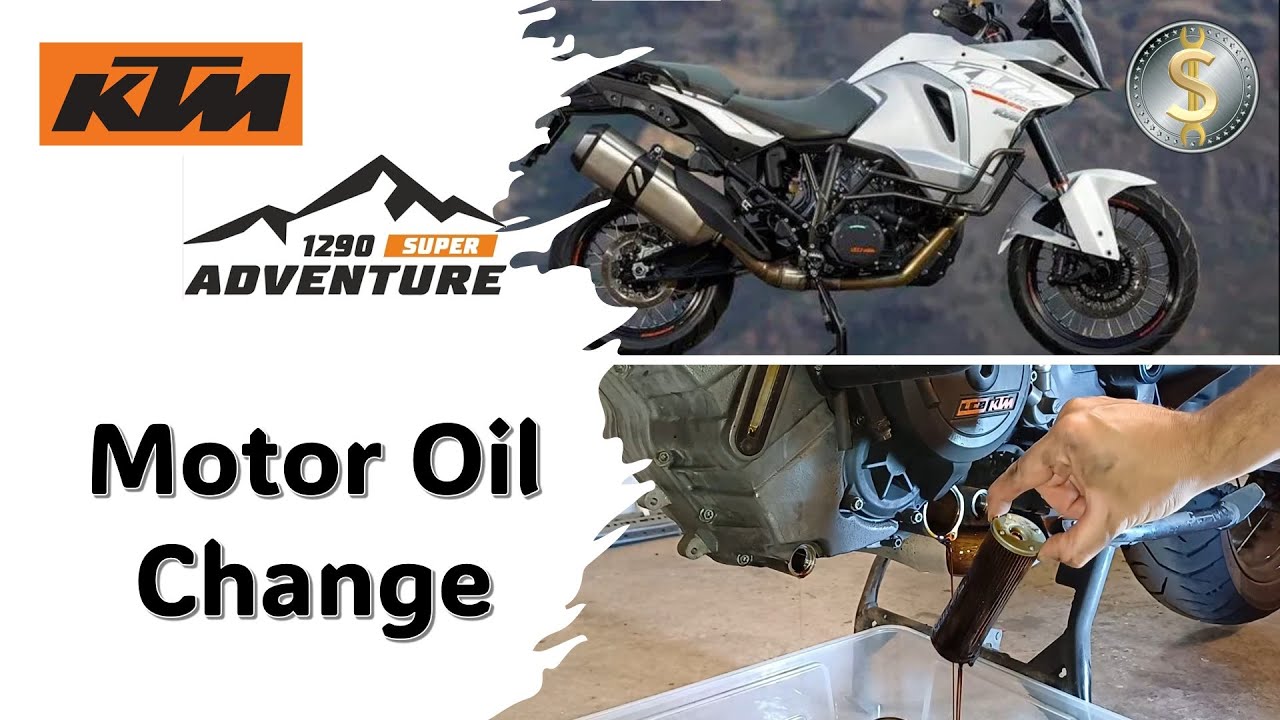KTM 1290 SADV motor oil change, Super Adventure oil change - YouTube