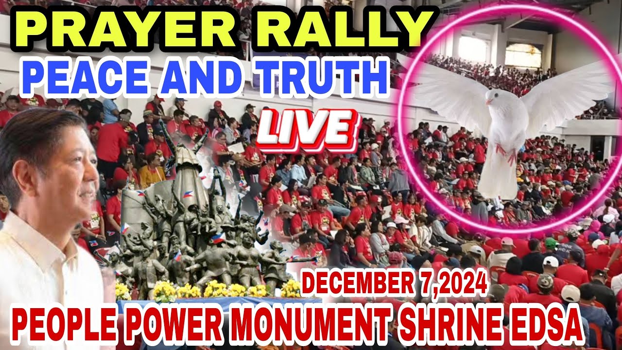 LIVE RALLY FOR PEACE EDSA PEOPLE POWER SHRINE MONUMENT - YouTube