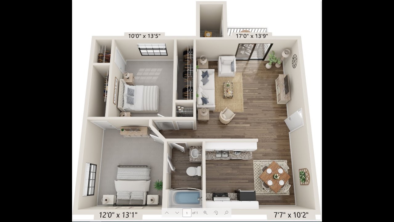 Forest Ridge 2 Bedroom 1 Bath Renovated Virtual Tour - YouTube