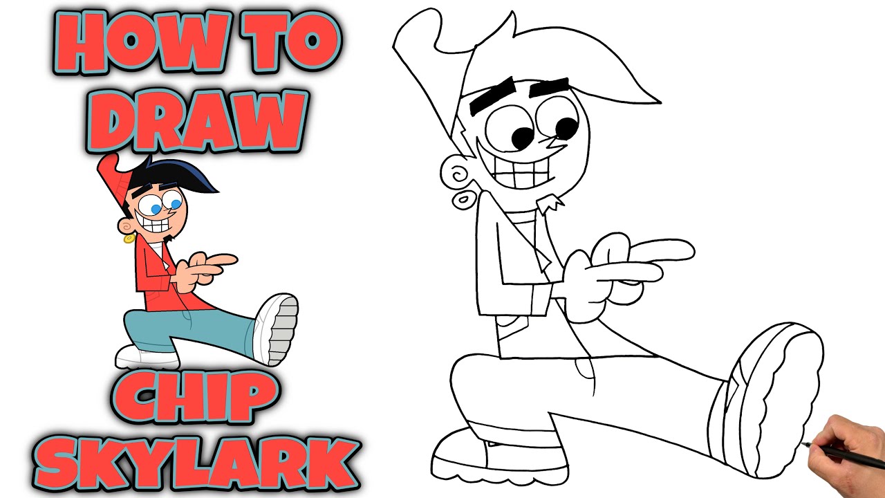 How To Draw CHIP SKYLARK | The Fairly OddParents #drawing # ...