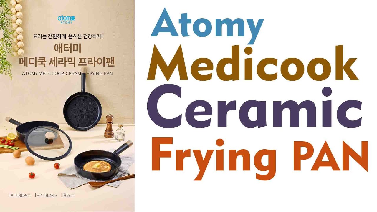 Atomy Medicook Ceramic Frying Pan, No PFAS, No heavy metal, Cooking is ...
