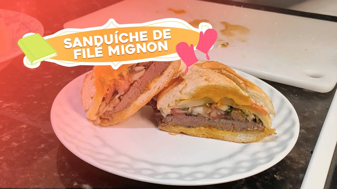 Sanduíche de filé mignon por com vinagrete Júlio Cruz - YouTube