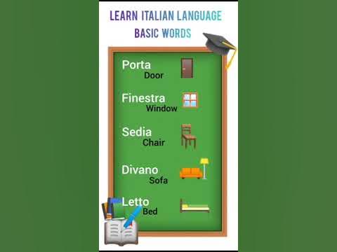 Basic Words | Learn Italian Language | Learn English Language - YouTube