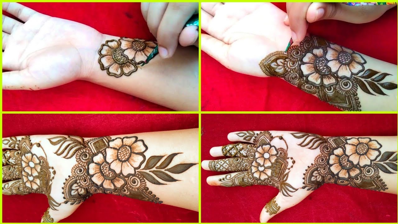 Easy Simple Mandala Mehndi Design #mehndi #henna #newmehndi # ...