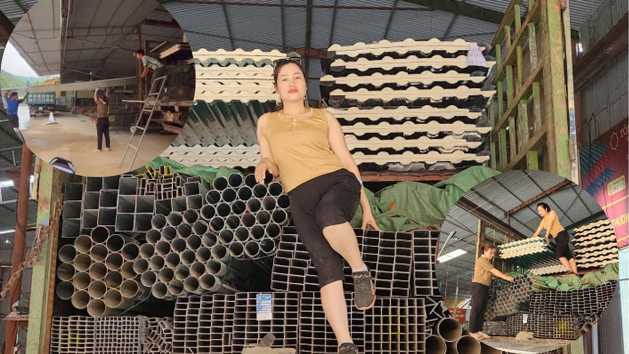How workers arrange to receive goods from trucks/Daily work - YouTube