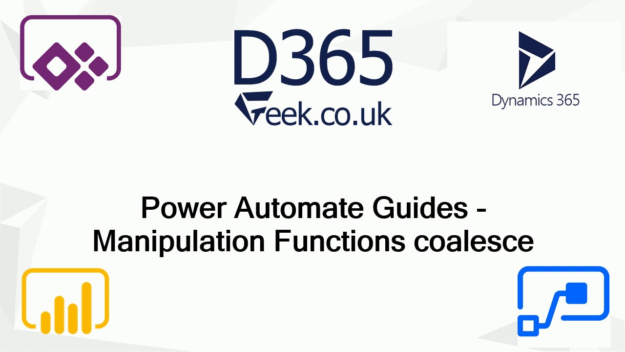 Power Automate Expressions How To: coalesce - YouTube