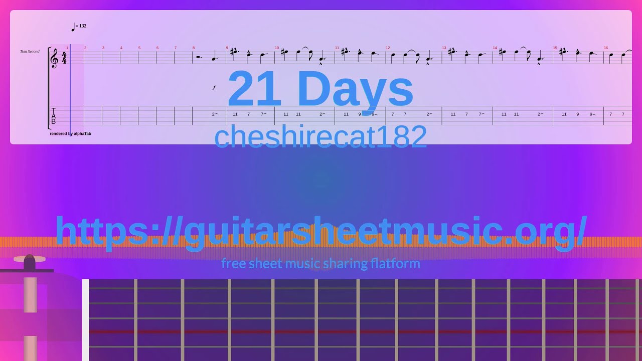 21 Days Sheet Music Free, Cheshirecat182 Synthesia Piano - YouTube