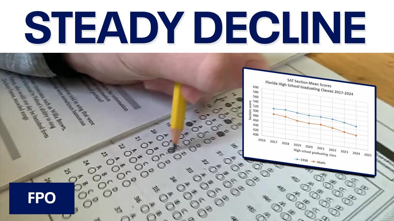Florida's average SAT slide again - YouTube