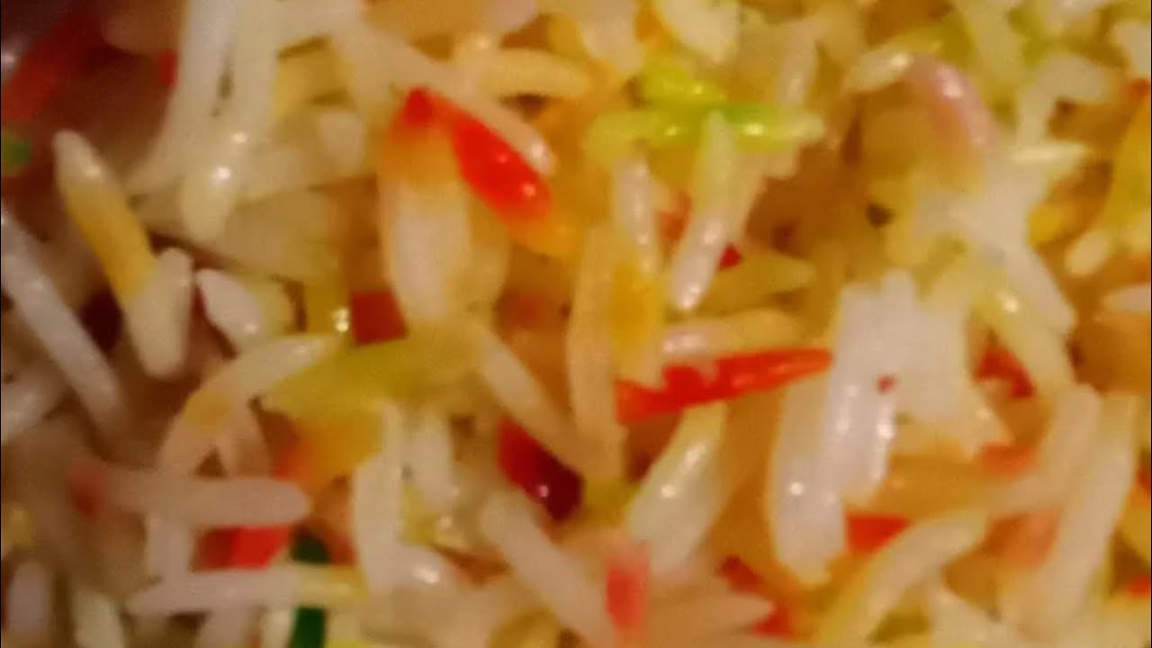 Sweet colorful rice/colorful zarda - YouTube