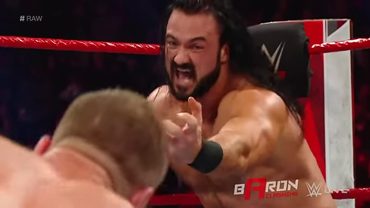 WWE Drew Mcintyre claymore kick - YouTube