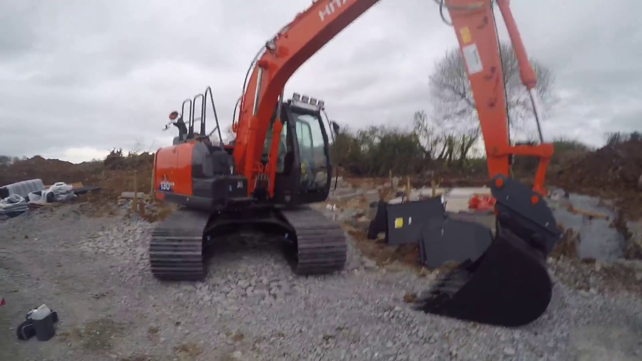 OUR BRAND NEW HITACHI ZAXIS 130LCN -6 DIGGER WALK AROUND! PART 1 - YouTube