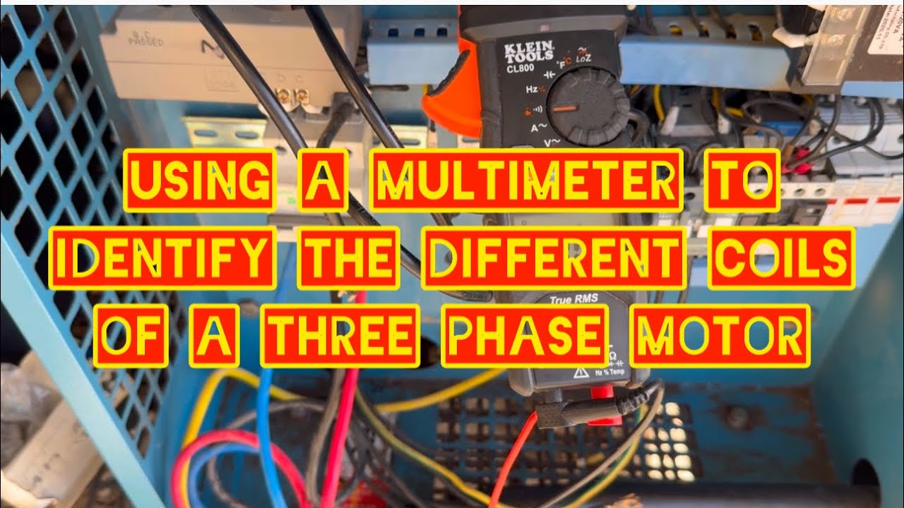 How To Identify The Different Coils Of A 3 Phase Motor - YouTube