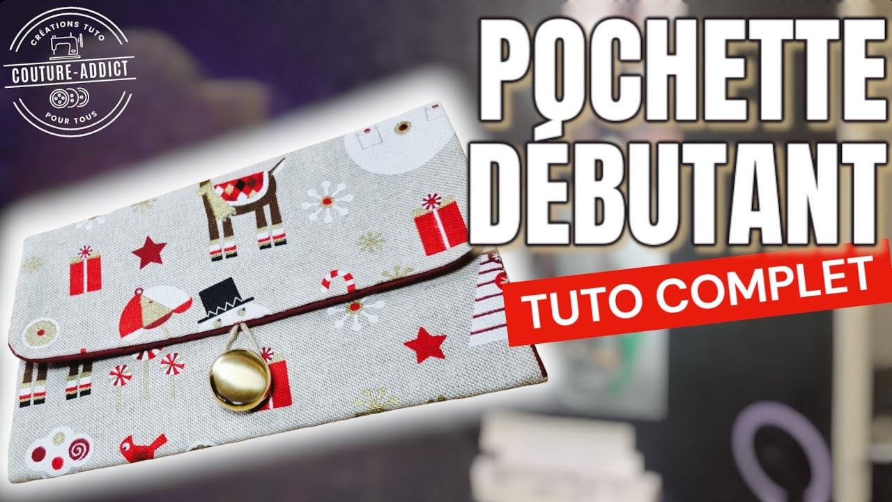 Comment COUDRE une POCHETTE à RABAT | DÉBUTANT - YouTube