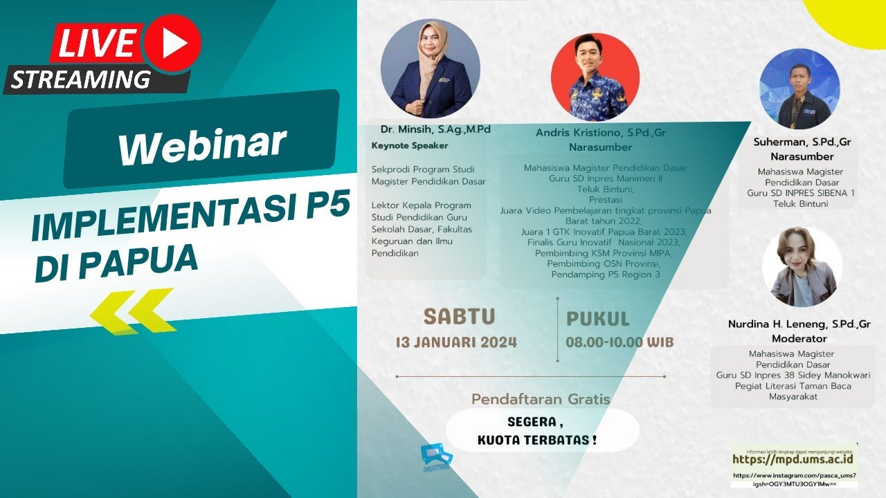 WEBINAR IMPLEMENTASI P5 DI PAPUA - YouTube