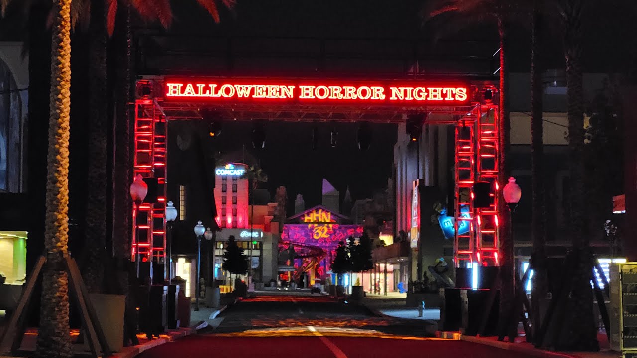 HHN 32 Opening Scaremonies Rehearsals | Parkwide Music Plays! | HHN 32 ...
