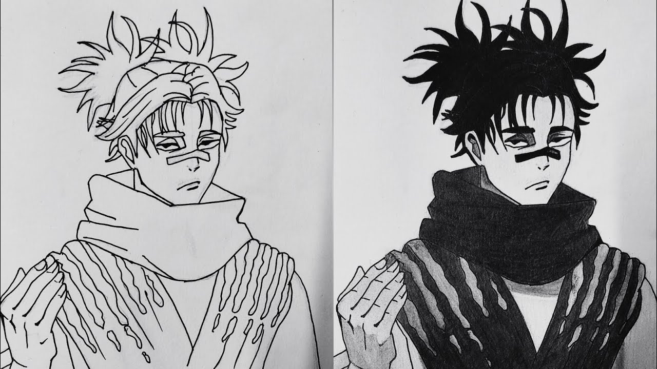 How to draw Choso from Jujutsu Kaise | Anime drawing | Step By step ...