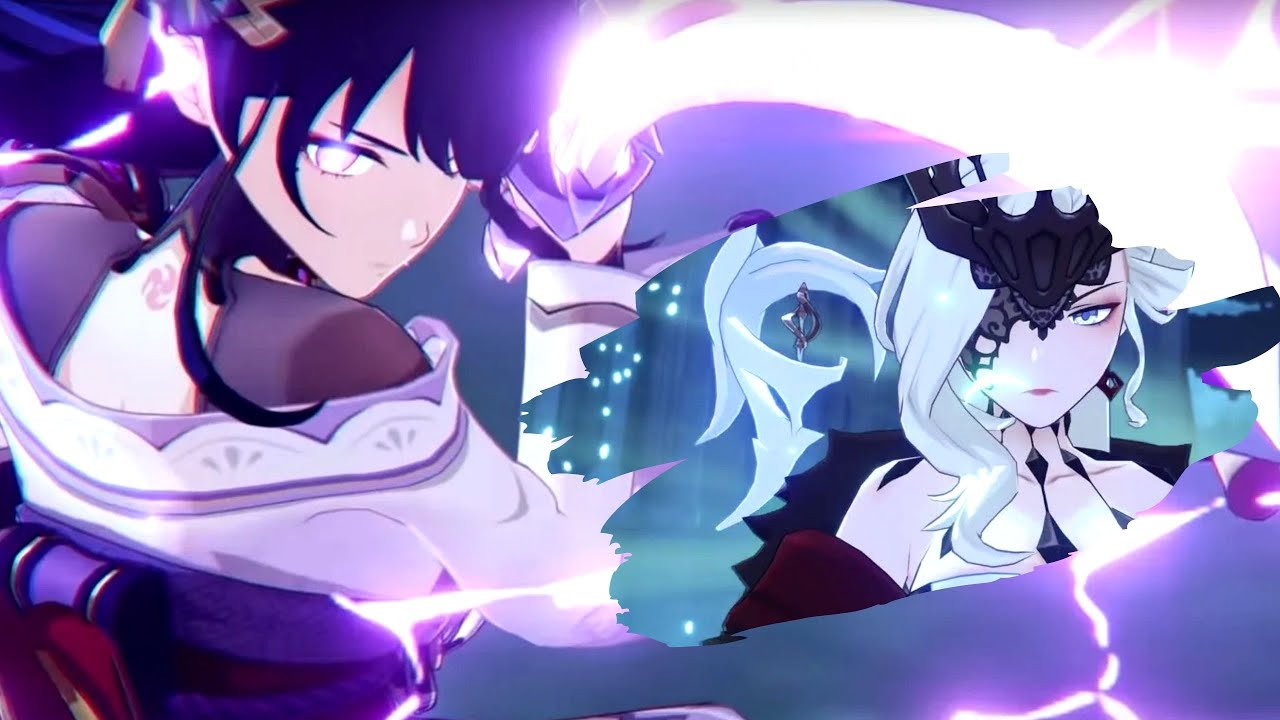 Raiden Shogun Baal Kills La Signora (Genshin Impact Cut Scene, Lumine ...