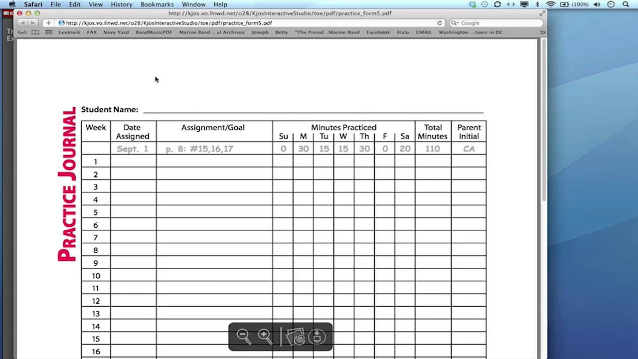 Tradition of Excellence: Fingering Charts and Practice Journals in the ...