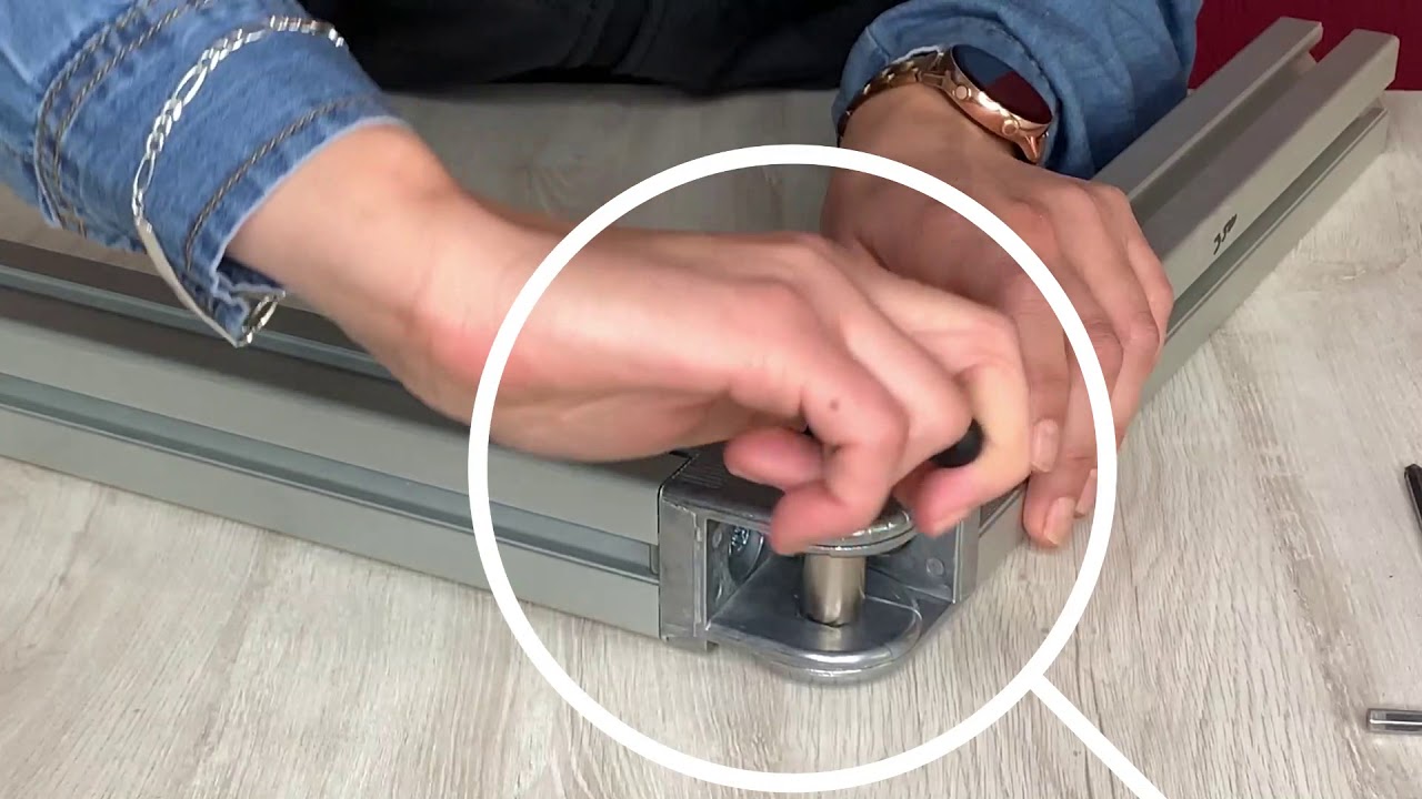 TUTORIAL: COMO UNIR DOS PERFILES DE ALUMINIO CON UNA ARTICULACIÓN ...